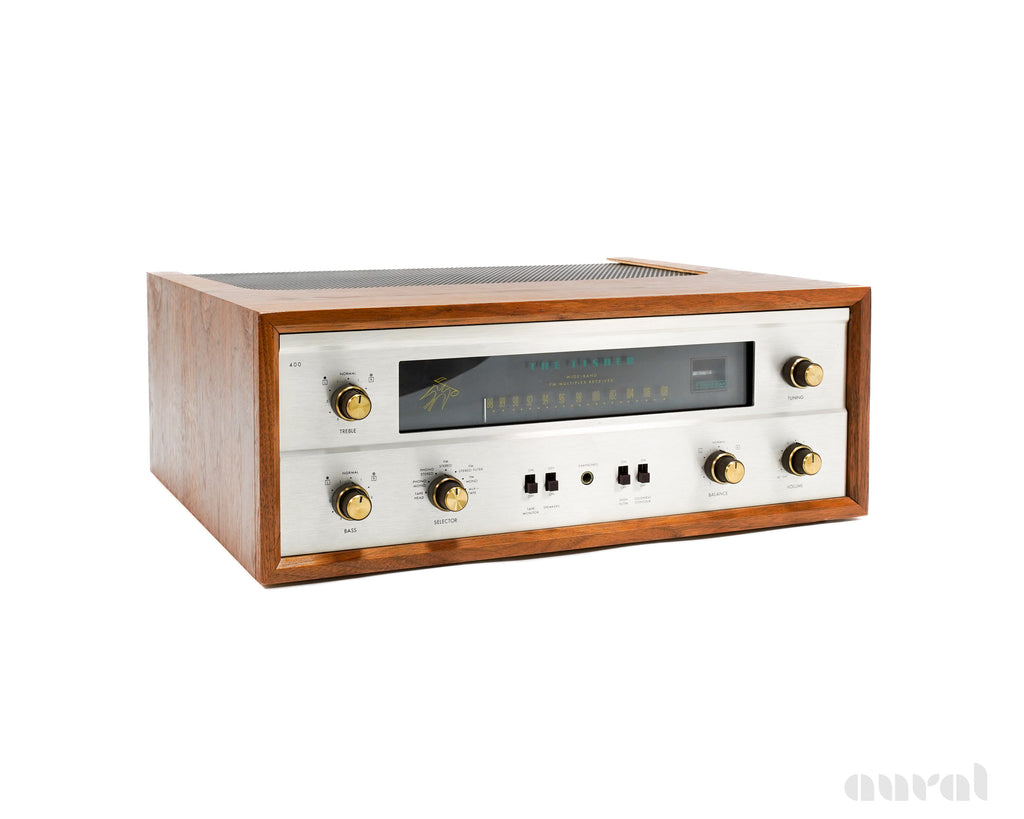 Fisher 400 // Vintage Stereo Tube Receiver / Refinished Cabinet – AURAL ...