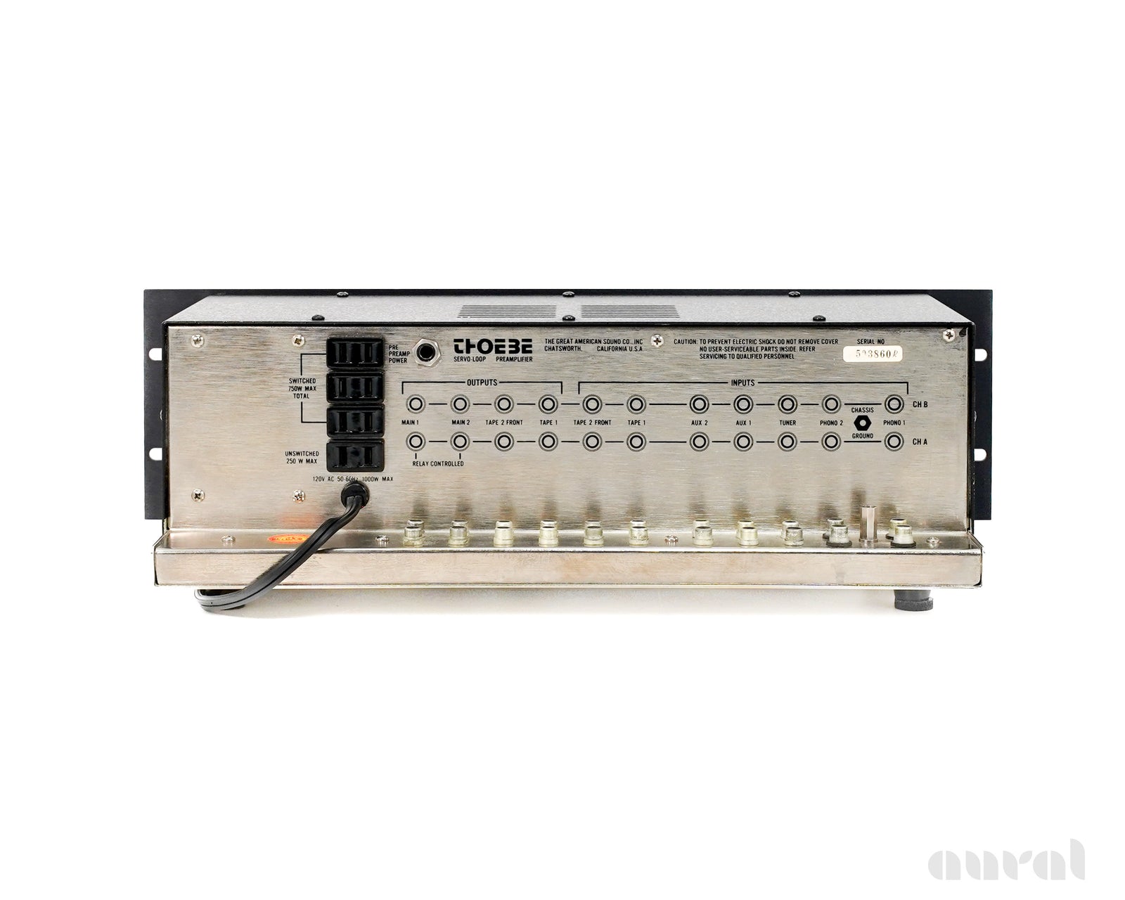 Gas Thoebe + Goliath // Vintage / Solid-State Preamplifier With MM/MC ...