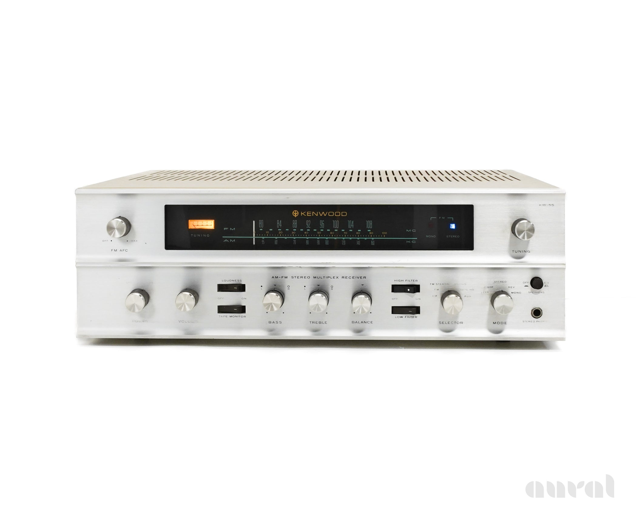 Kenwood KW-55 // Vintage / Stereo Tube FM Receiver For Sale – AURAL HiFi