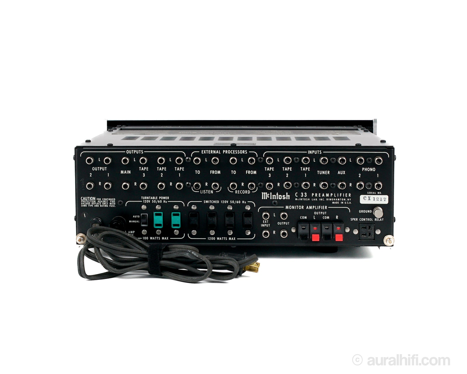 Vintage / Mcintosh C33 // Solid-State Preamplifier / Pristine – AURAL HiFi