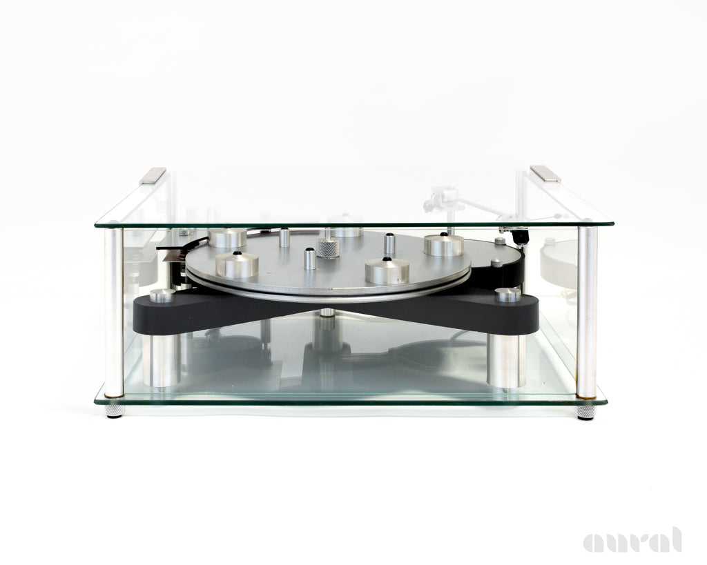 Vintage / Transcriptors Skeleton // Glass Cased Turntable / Hana SH ...