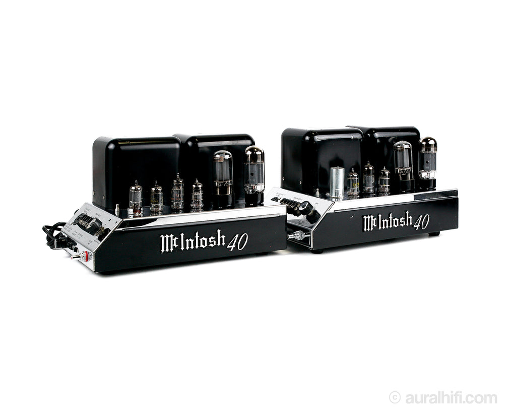 Vintage Mcintosh MC40 // Tube Amplifier Monoblocks / Professional ...