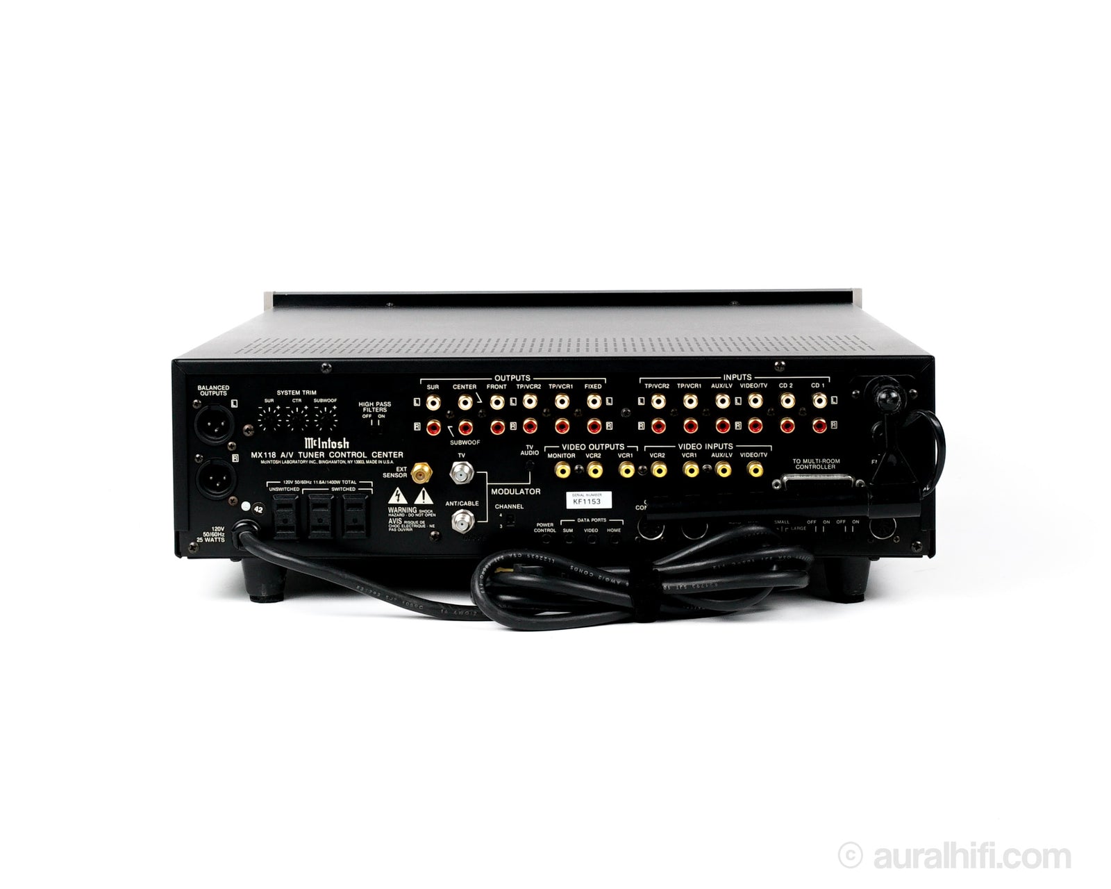 Vintage Mcintosh MX118 // Preamp / Tuner – AURAL HiFi