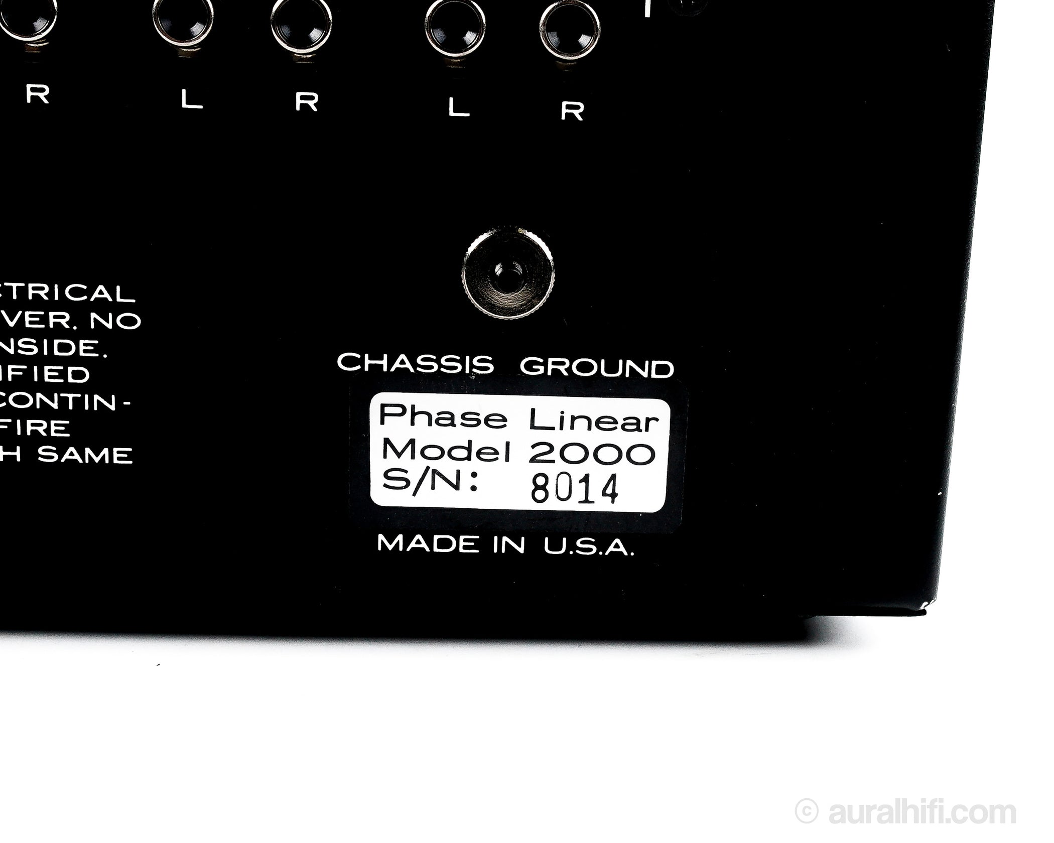 Vintage Phase Linear 2000 Series Two // Solid-State Preamplifier ...