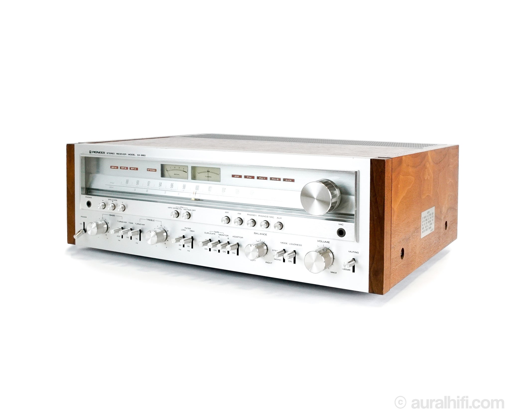 Vintage Pioneer SX-950 // Solid-State Receiver / Restored – AURAL HiFi