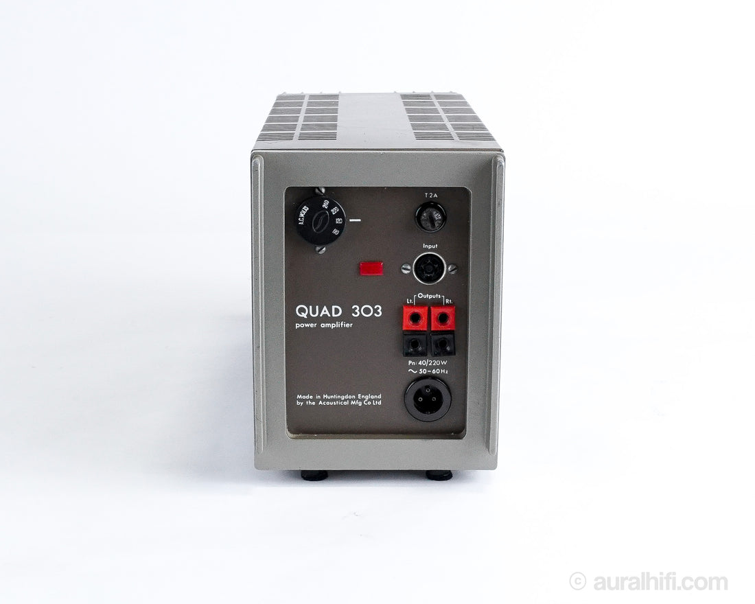 Vintage Quad 303 // Solid-State Amplifier / With Quad 33 Preamp – AURAL ...
