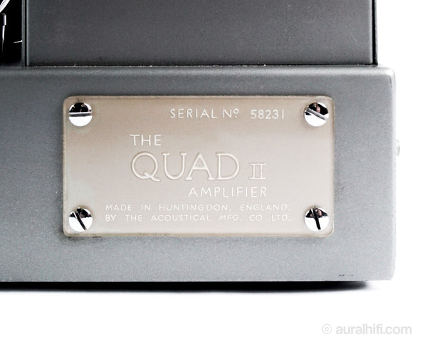 Vintage Quad II // Tube Amplifier / Monoblocks / Professionally ...