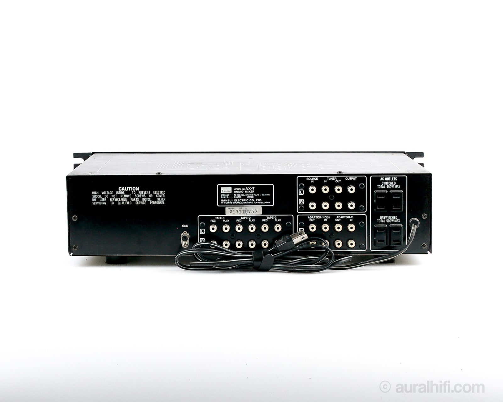 Vintage Sansui AX-7 // Audio Mixer / Professionally Serviced – AURAL HiFi