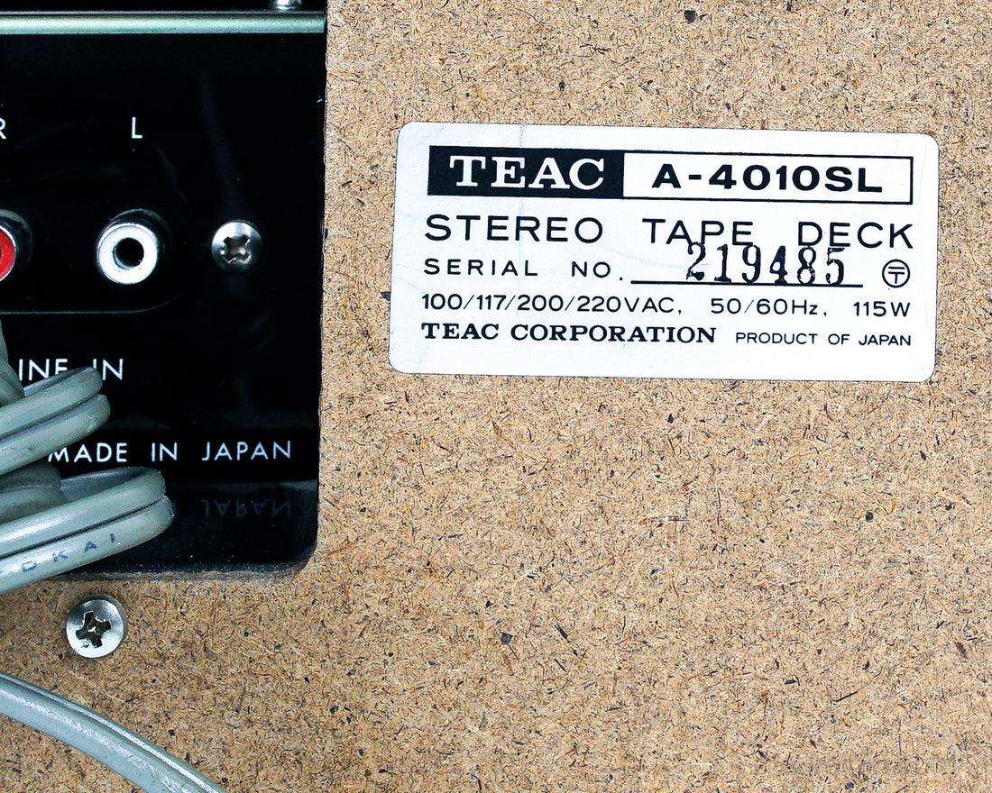 Vintage Teac A-4010SL // Reel To Reel / Fully Restored – AURAL HiFi