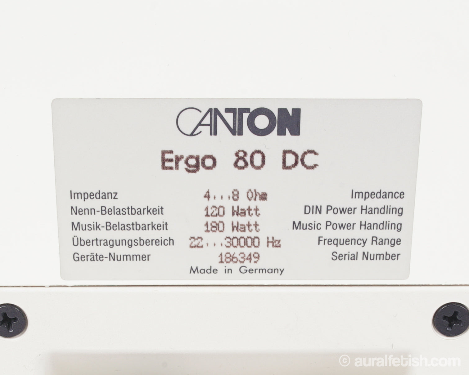 Canton Ergo 80 // Tower Speakers / Orig. Boxes – AURAL HiFi