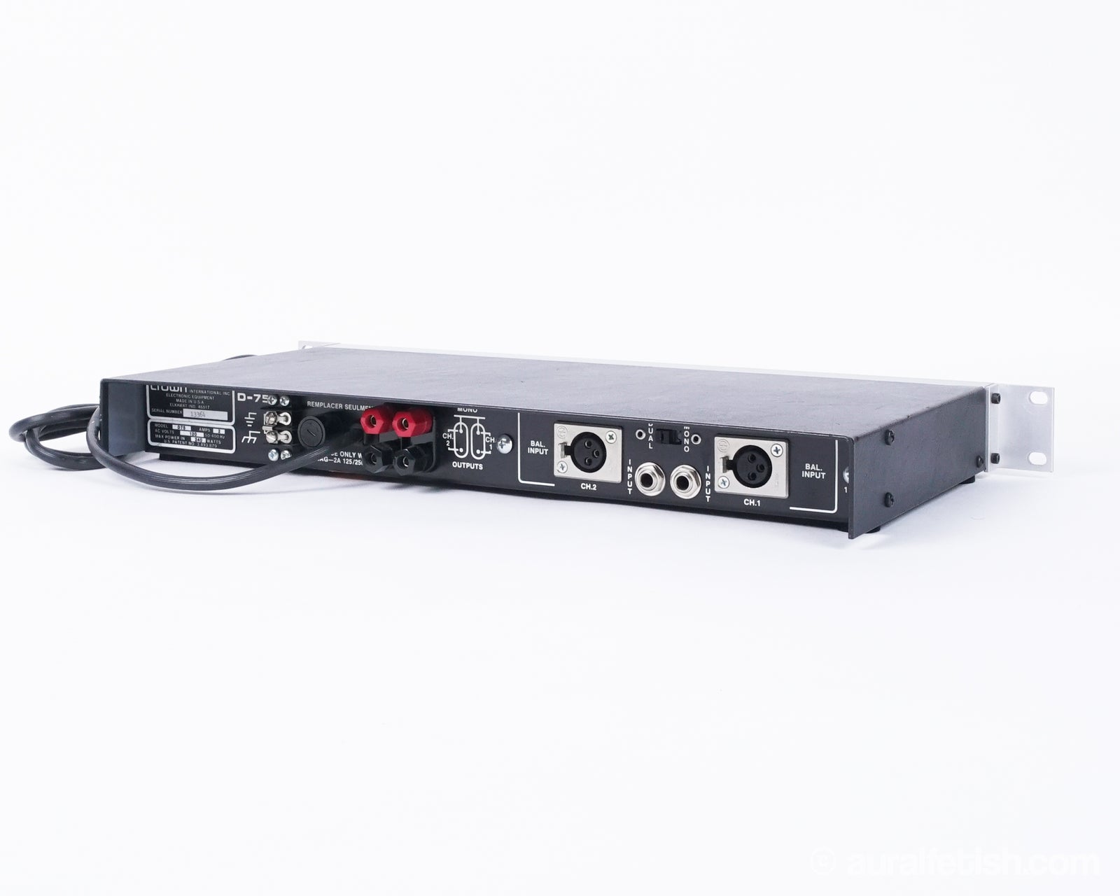 Crown D-75 // Vintage Solid-State Amplifier – AURAL HiFi