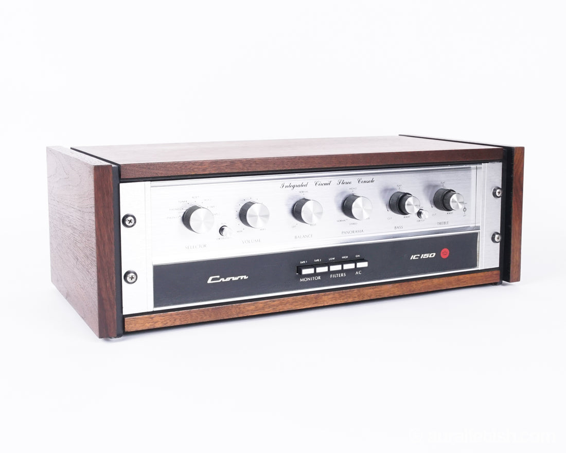 Crown IC 150 // Vintage Solid-State Preamplifier / With Cabinet – AURAL ...
