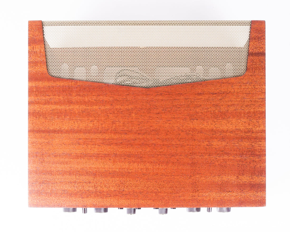 Fisher 400-C // Vintage Tube Preamp / Refinished Mahogany Cabinet ...