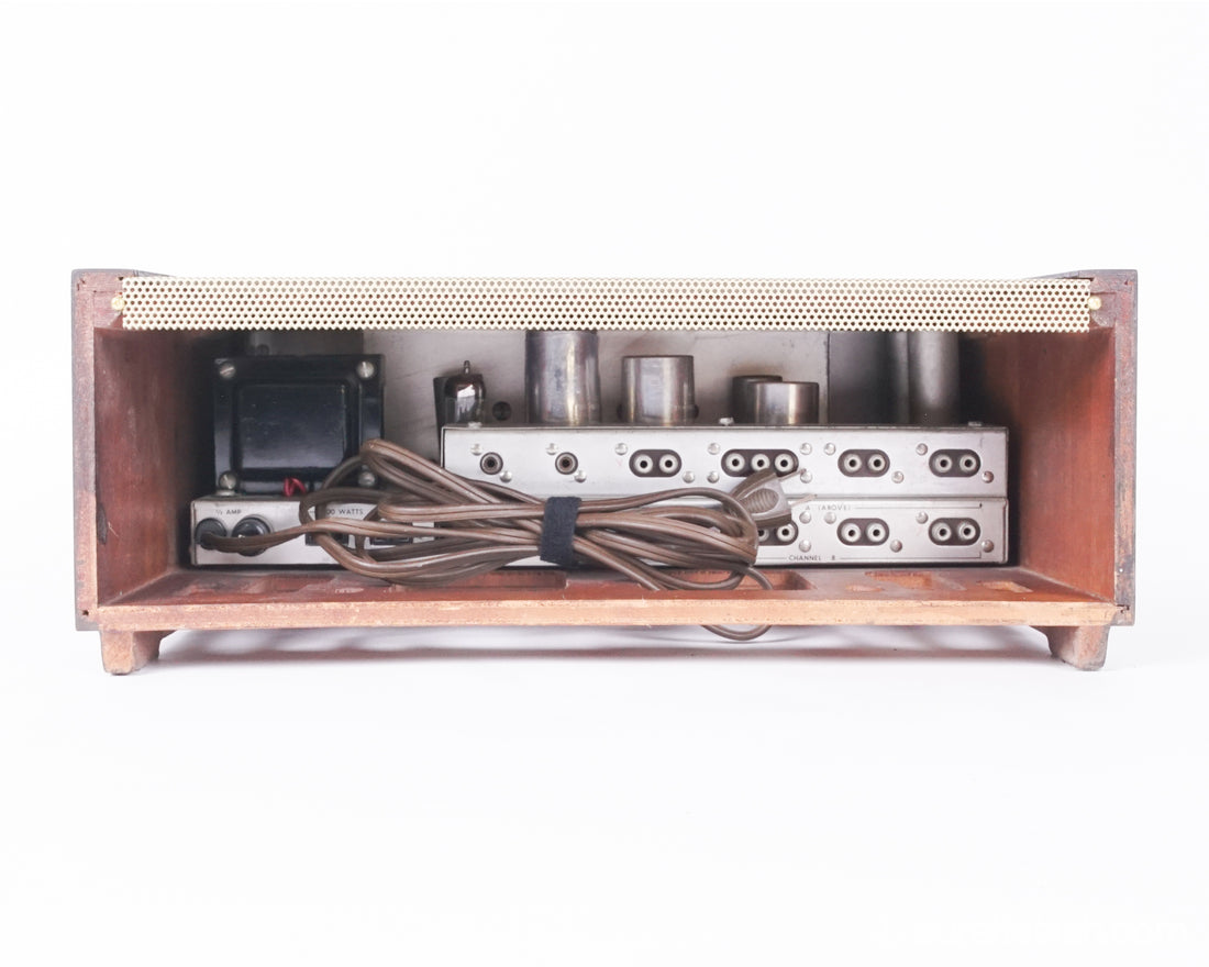 Fisher 400-C // Vintage Tube Preamp / Refinished Mahogany Cabinet ...