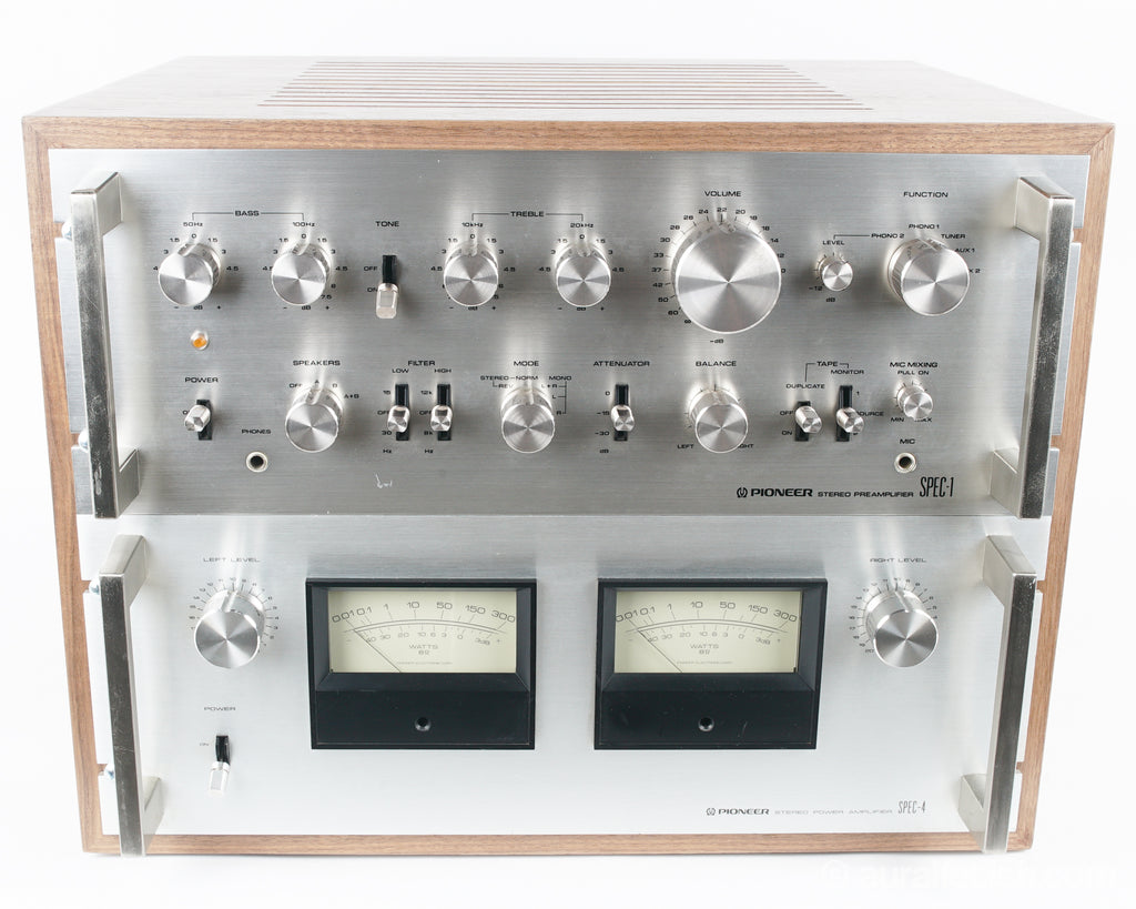 Pioneer Spec 1 + Spec 4 Set // Custom Walnut Cabinet – AURAL HiFi