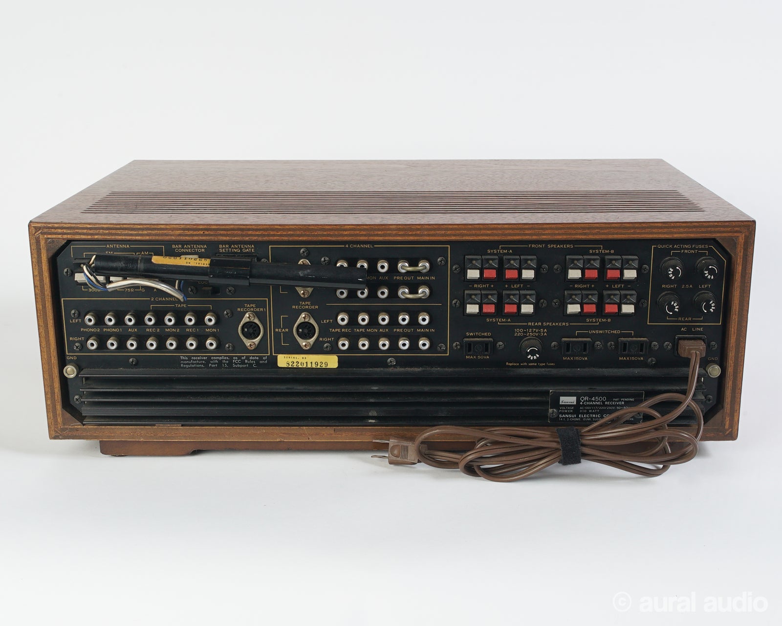 Sansui QR 4500 // Quad Receiver – AURAL HiFi