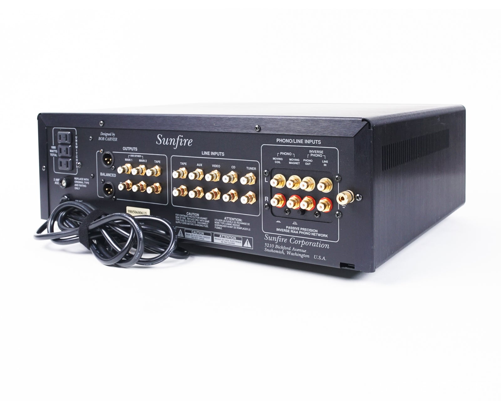 Sunfire Classic // Tube Preamplifier by Bob Carver / MM/MC Phono ...