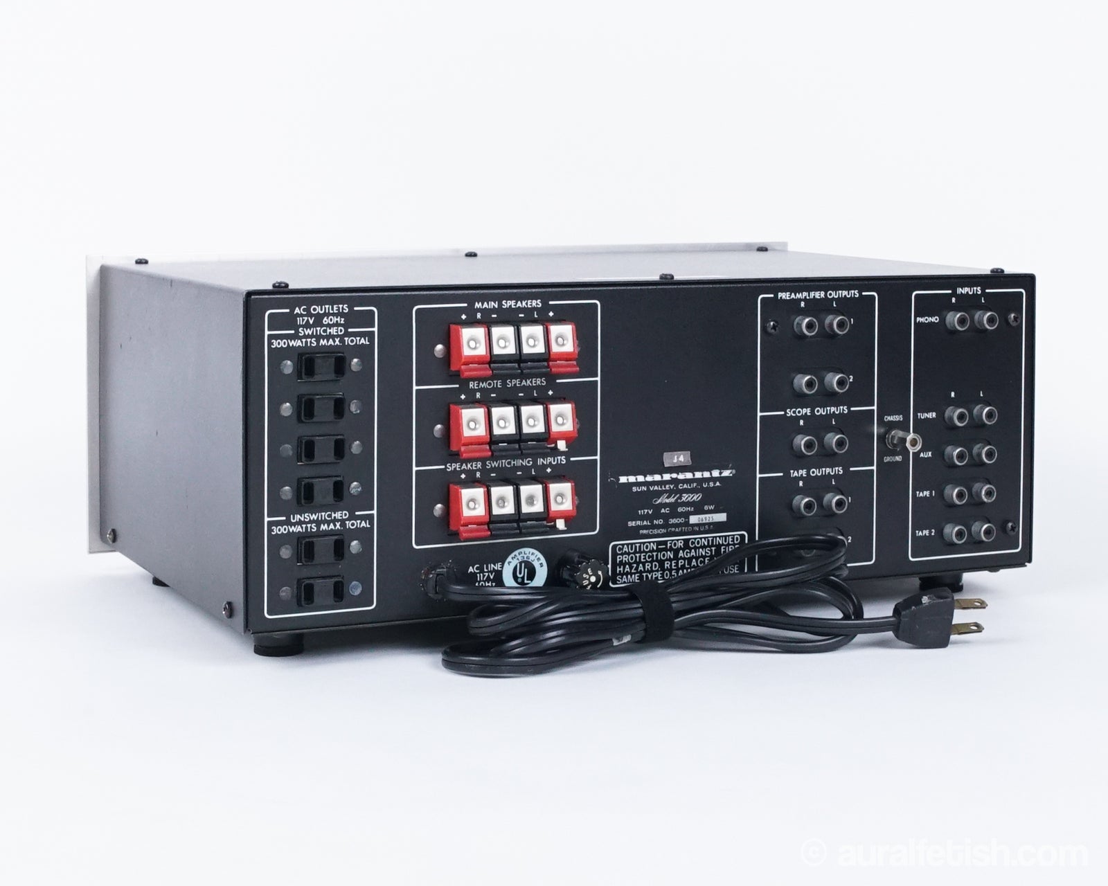 Marantz 3600 // Solid-State Preamplifier – AURAL HiFi