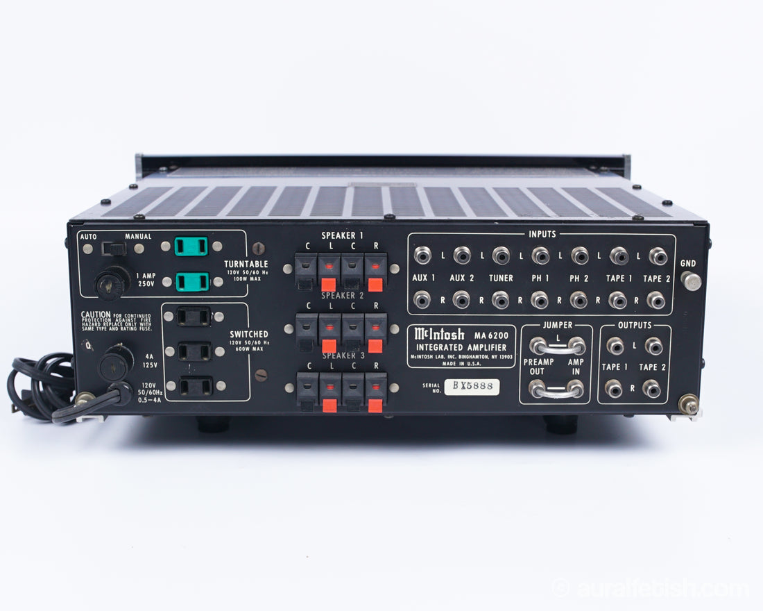 Vintage Mcintosh MA6200 // Integrated Amplifier – AURAL HiFi