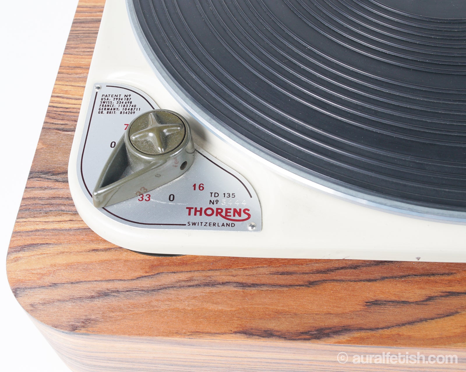 Thorens TD-135 // Vintage Turntable / Custom Palisander Plinth / Shure ...