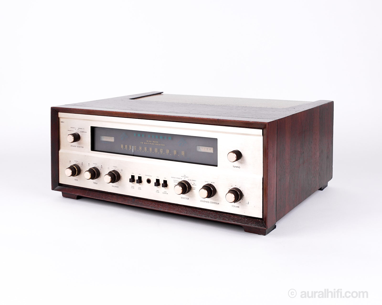 Vintage Fisher 500-C // Tube Receiver / Restored / With Cabinet – AURAL ...