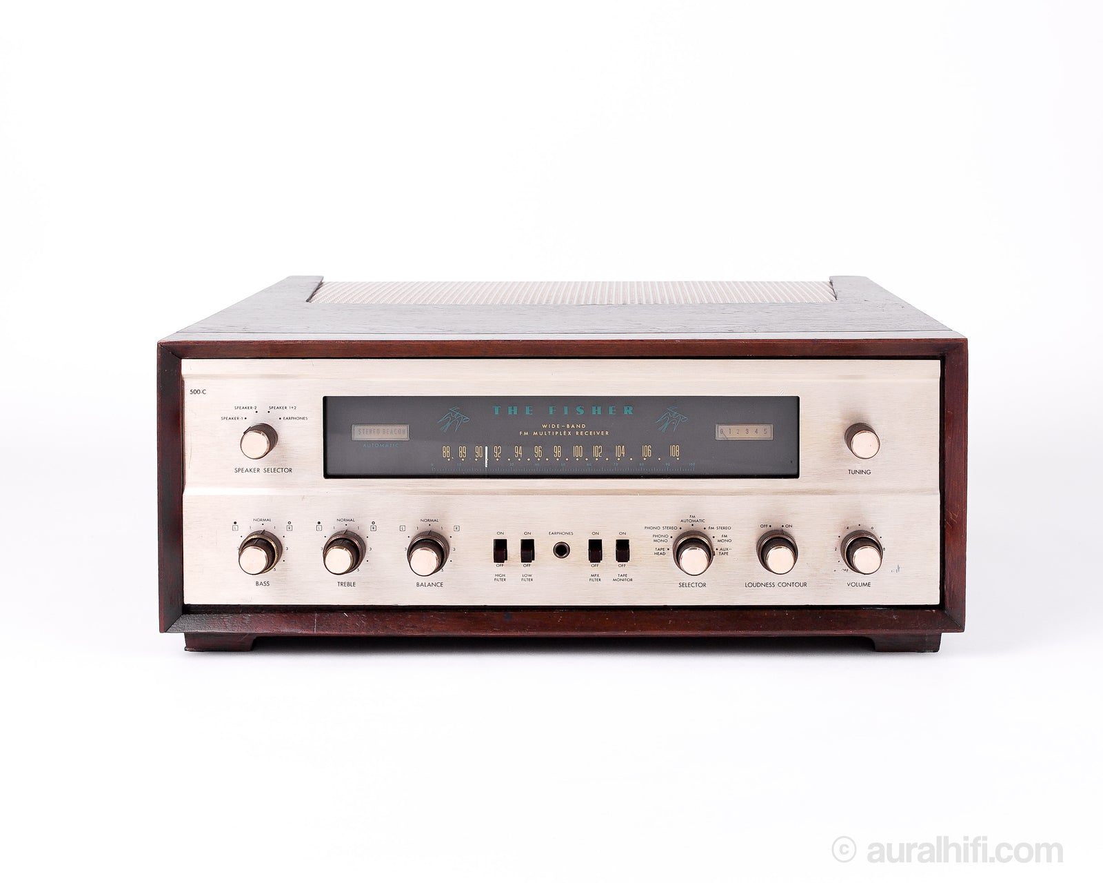 Vintage Fisher 500-C // Tube Receiver / Restored / With Cabinet – AURAL ...