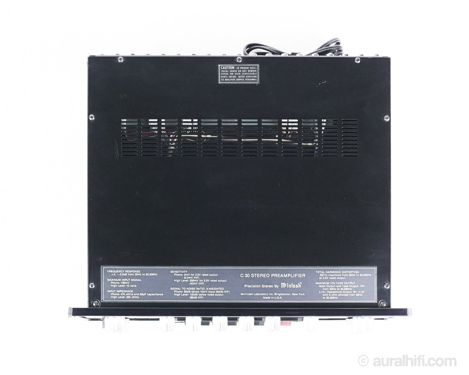 Vintage Mcintosh C30 // Solid-State Preamp – AURAL HiFi