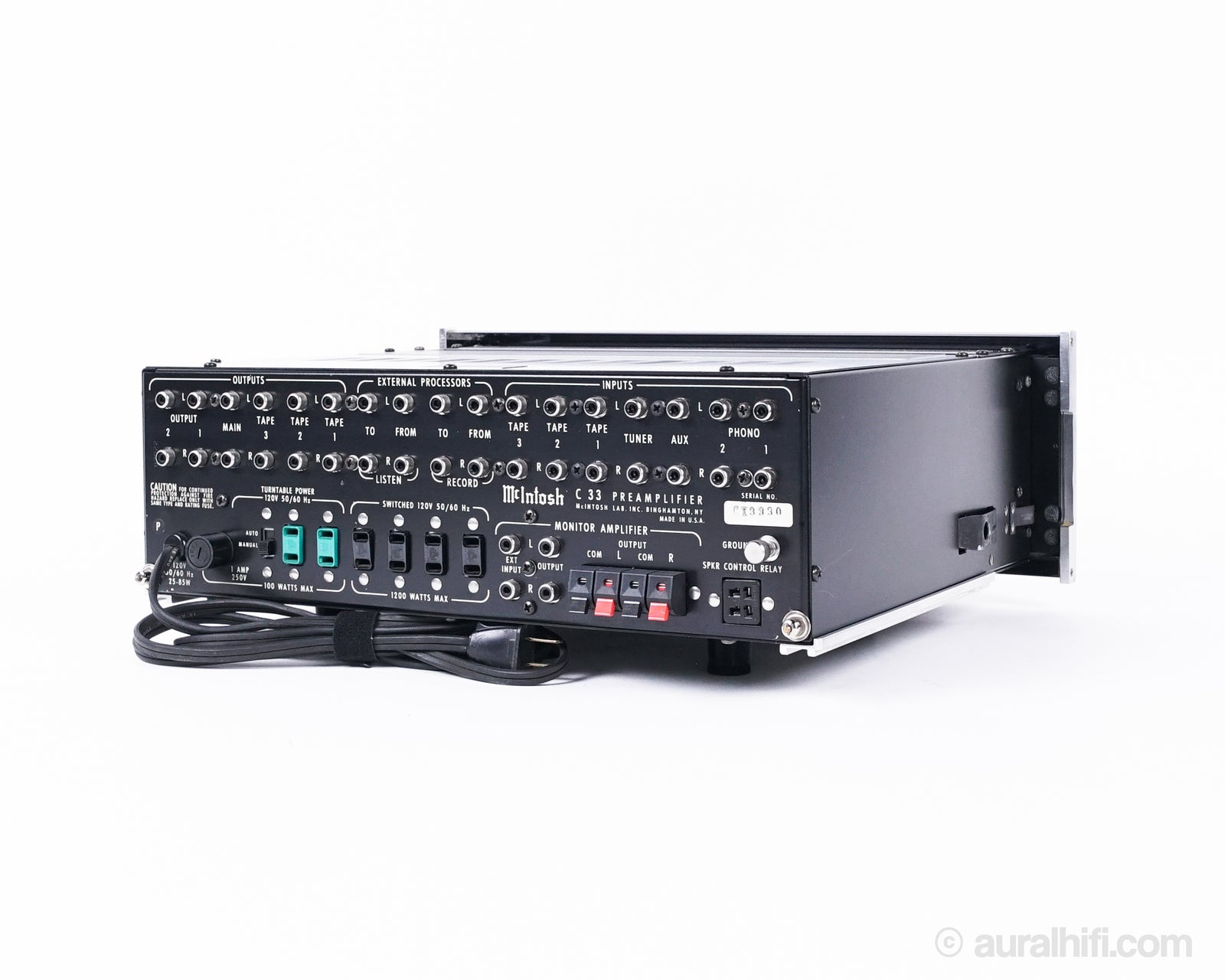 Vintage Mcintosh C33 // Solid-State Preamplifier / New Glass – AURAL HiFi