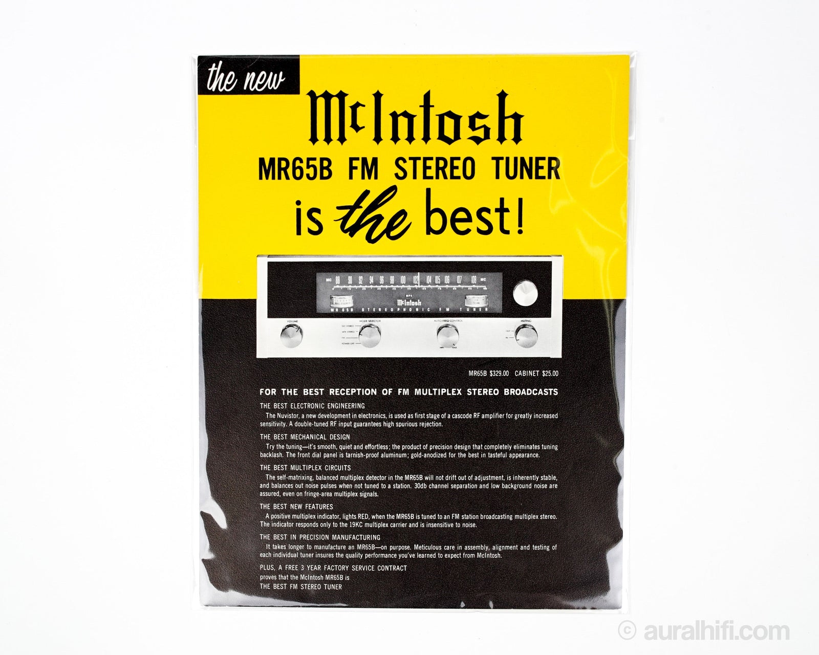 Vintage Mcintosh Advert // MR 65B / Very Good For Sale – AURAL HiFi