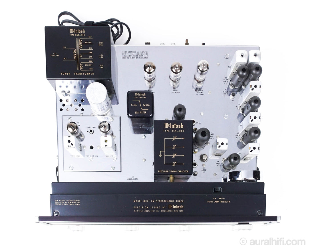Vintage Mcintosh MR71 // FM Stereo Tube Tuner / Super Clean / Mac Tubes ...