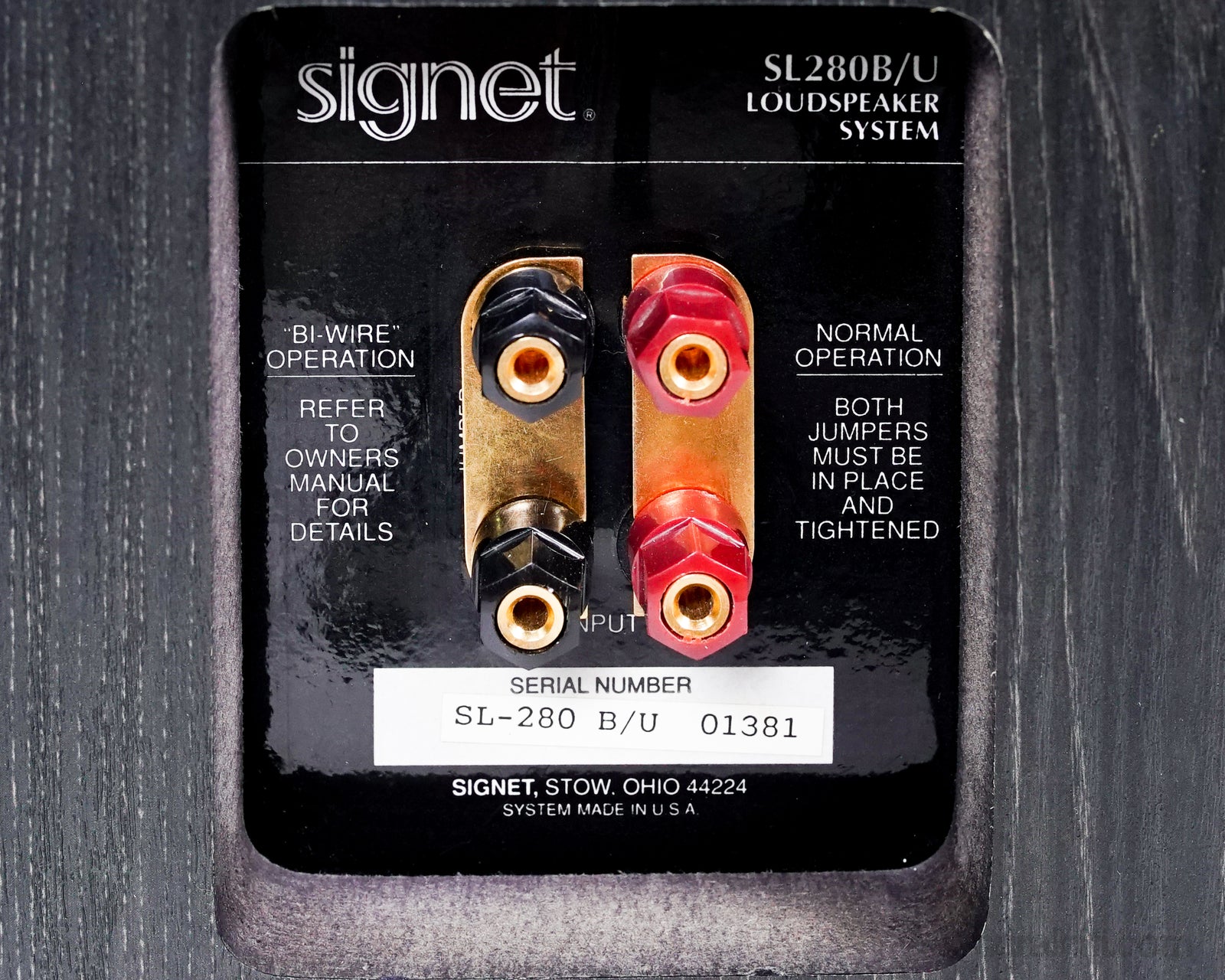 Vintage Signet SL280 B/U // Speakers / Original Box & Manuals – AURAL HiFi