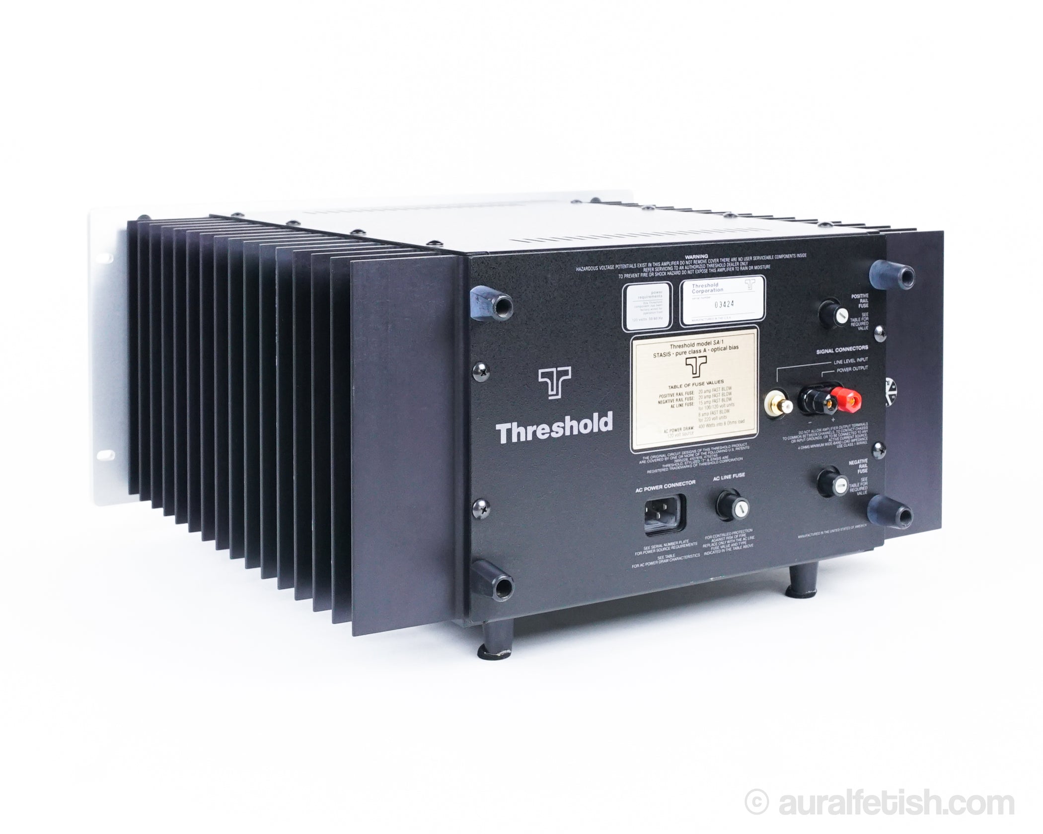 Vintage Threshold SA/1 // 160 Watt Stasis Amplifier Monoblocks ...