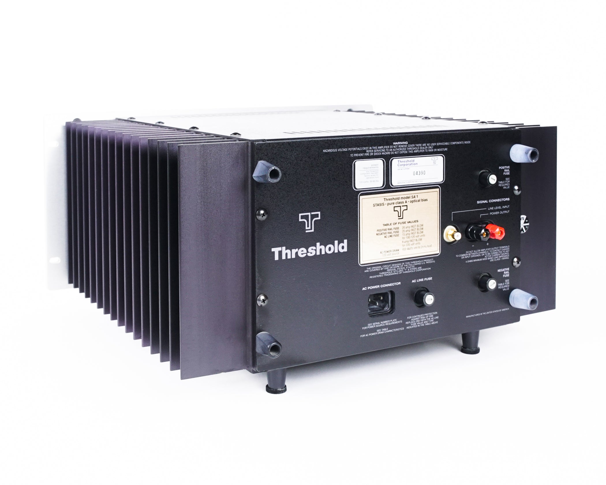 Vintage Threshold SA/1 // 160 Watt Stasis Amplifier Monoblocks ...