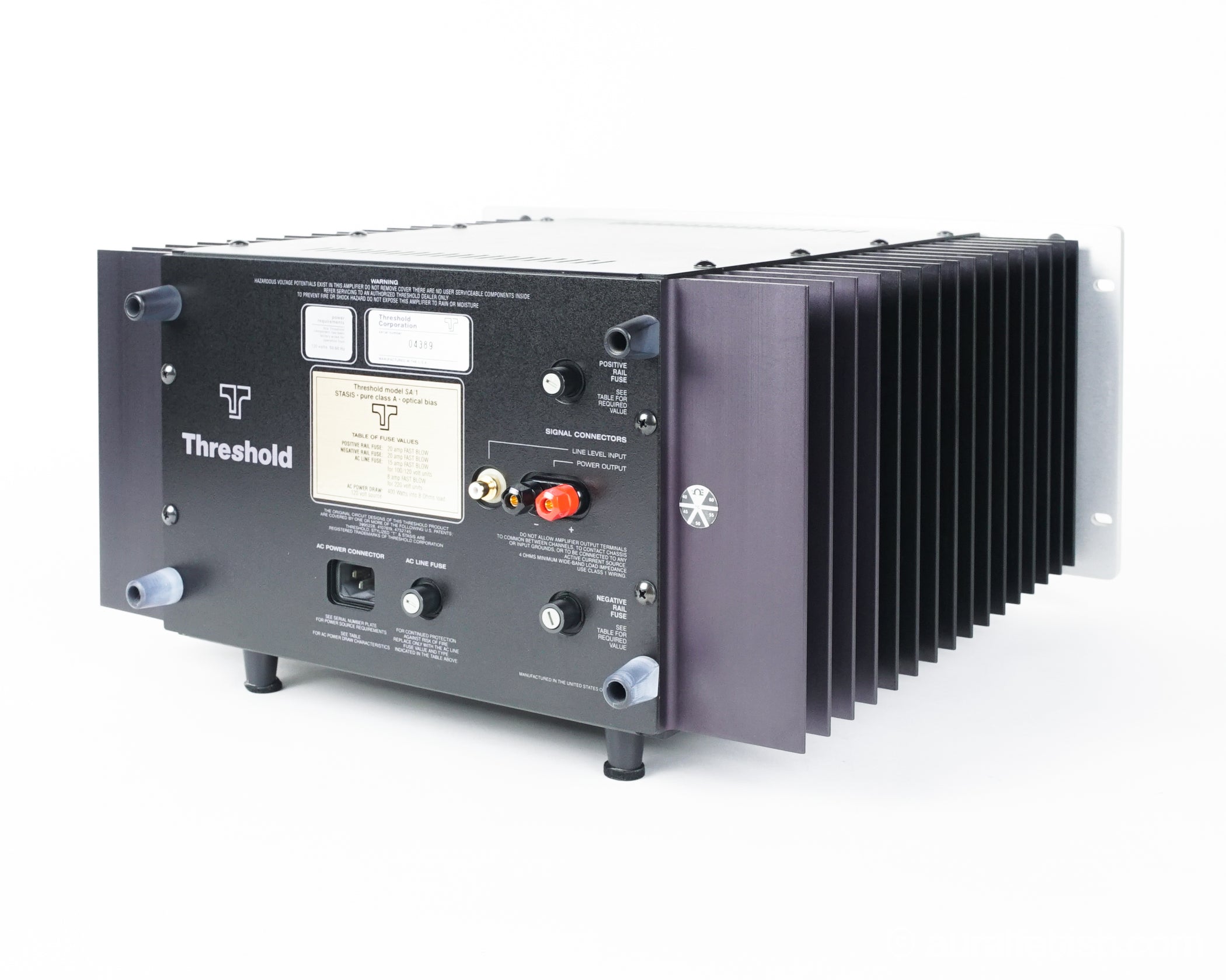 Vintage Threshold SA/1 // 160 Watt Stasis Amplifier Monoblocks ...